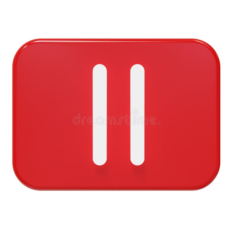 Red Pause Button Stock Illustrations – 1,838 Red Pause Button Stock ...