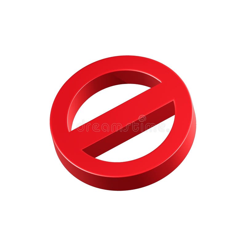 3d Icon of Red Warning Triangle Sign Stock Photo - Illustration of ...