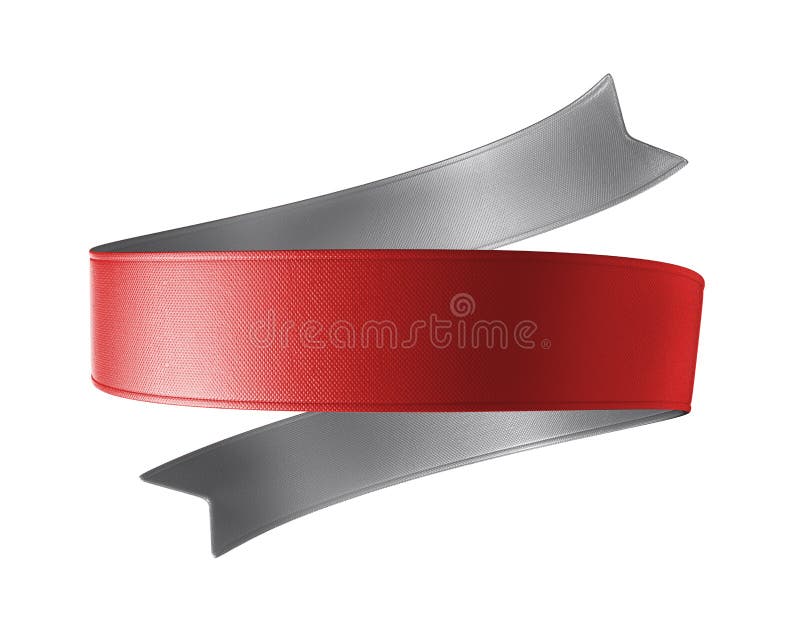 3d Red Ribbon Bookmark Tag, Design Element Stock Illustration ...
