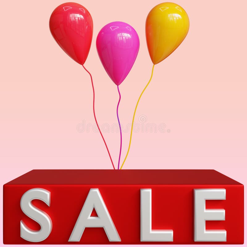 3d red Sale Sign stock illustration. Illustration of sale - 329939654