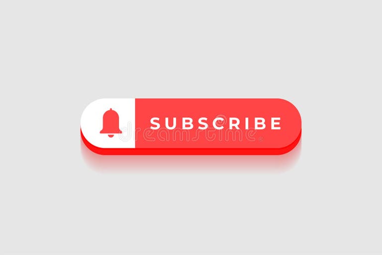 3d Red Subscription Button for Web Member Stock Illustration ...