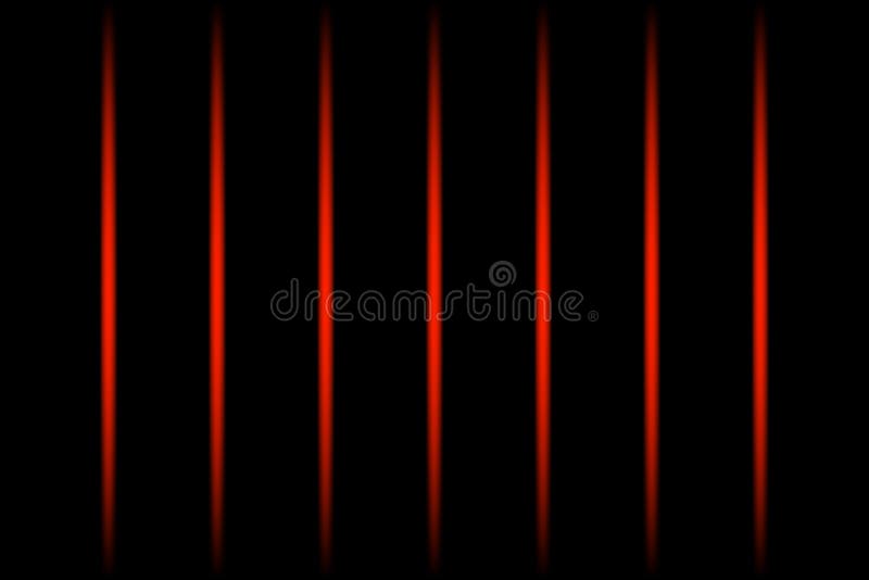 3d Red Vertical Fading Neon Light Elements on Black Background ...