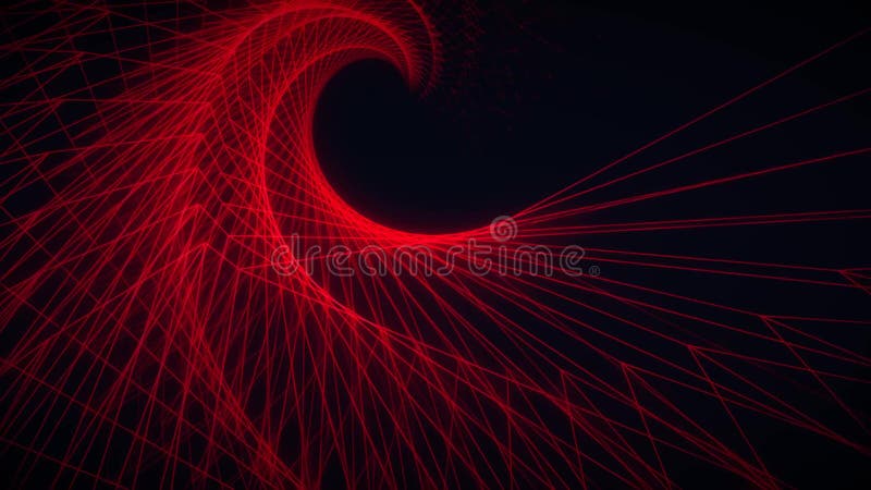3D Red Wireframe Spiral Grid Loopable Motion Background Stock Footage ...
