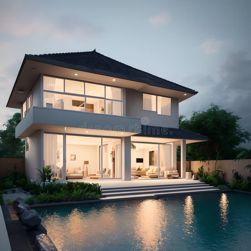 3D Reference Model of a Cute Small House for Warm Climate, AI Generated ...