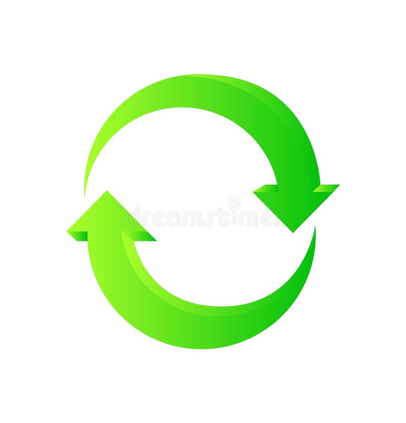 Two Green Recycling Arrows Stock Illustrations – 153 Two Green ...