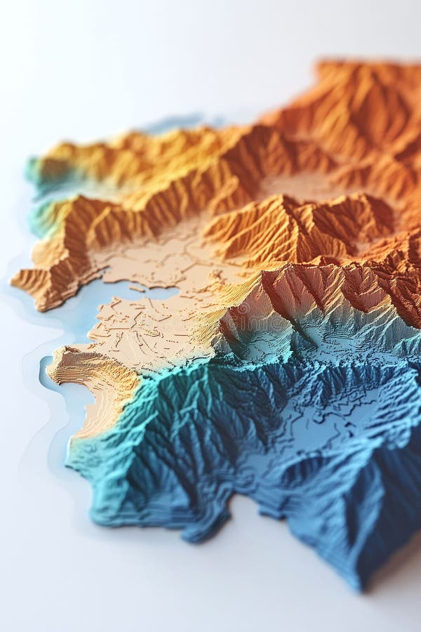 A 3D Regional Map Visualizing Water Resource Distribution with Spatial ...