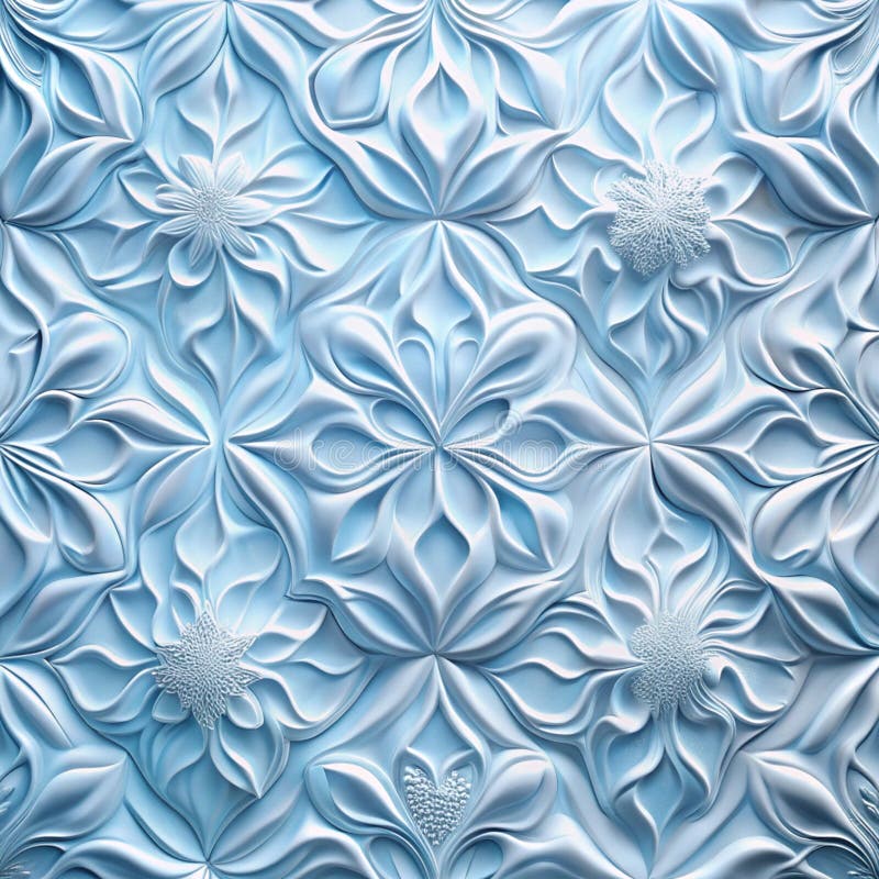 3d Relief Panels Made of White Plastic and Ice. High Quality Seamless ...