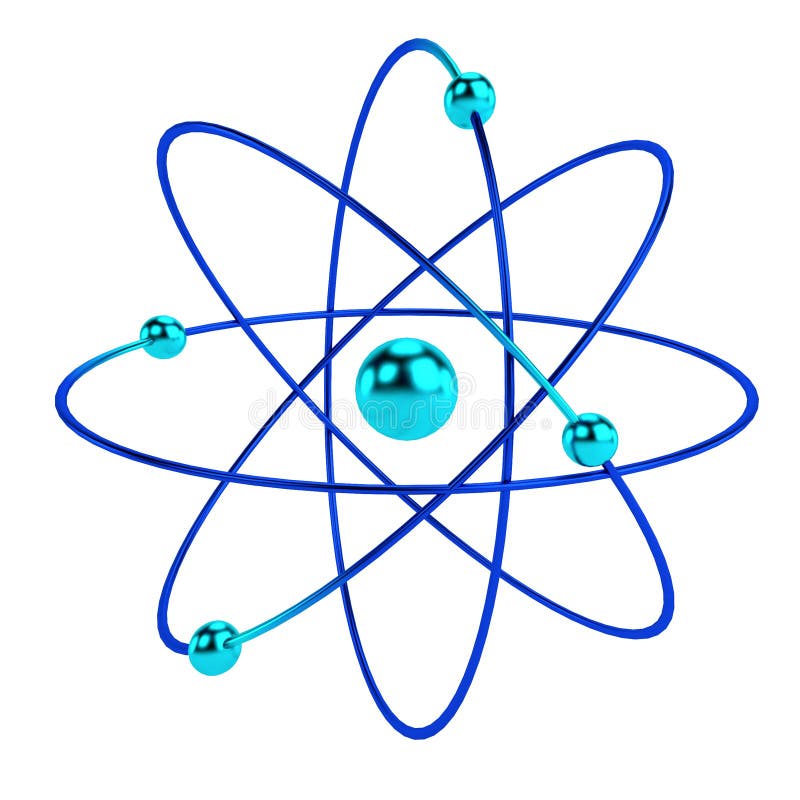 Atome 3d illustration stock. Illustration du atome - 14630110