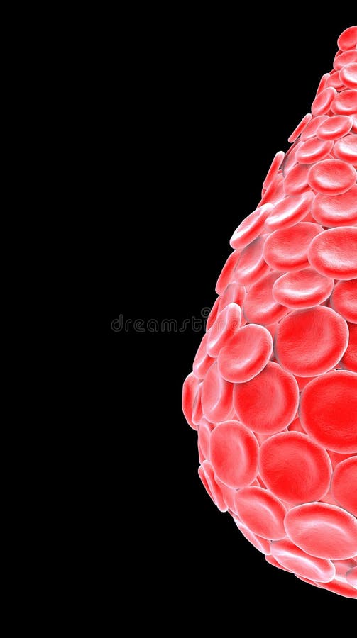 3d Rendent Le Fond De Globules Rouges Illustration Stock - Illustration ...