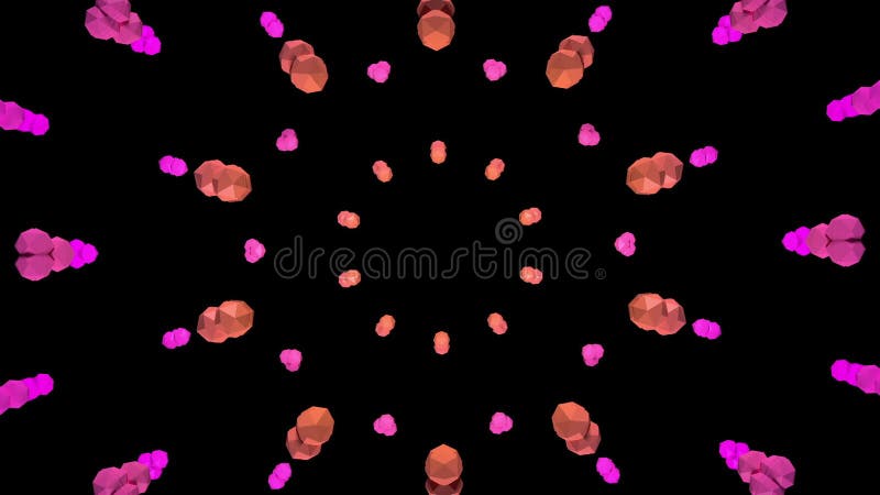 3d Render Abstract Animation Expanding Circles Video Symmetrical ...