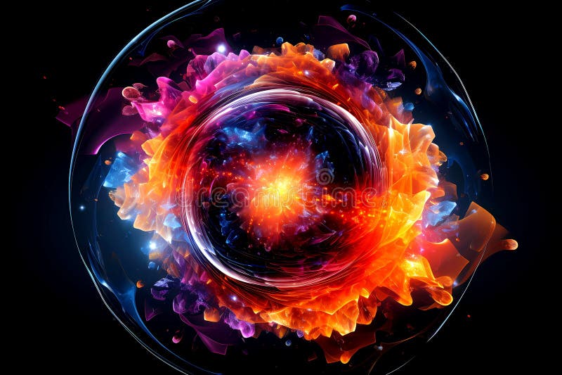 3d Render of Abstract Art Video Animation with 3d Ball in Explosion ...