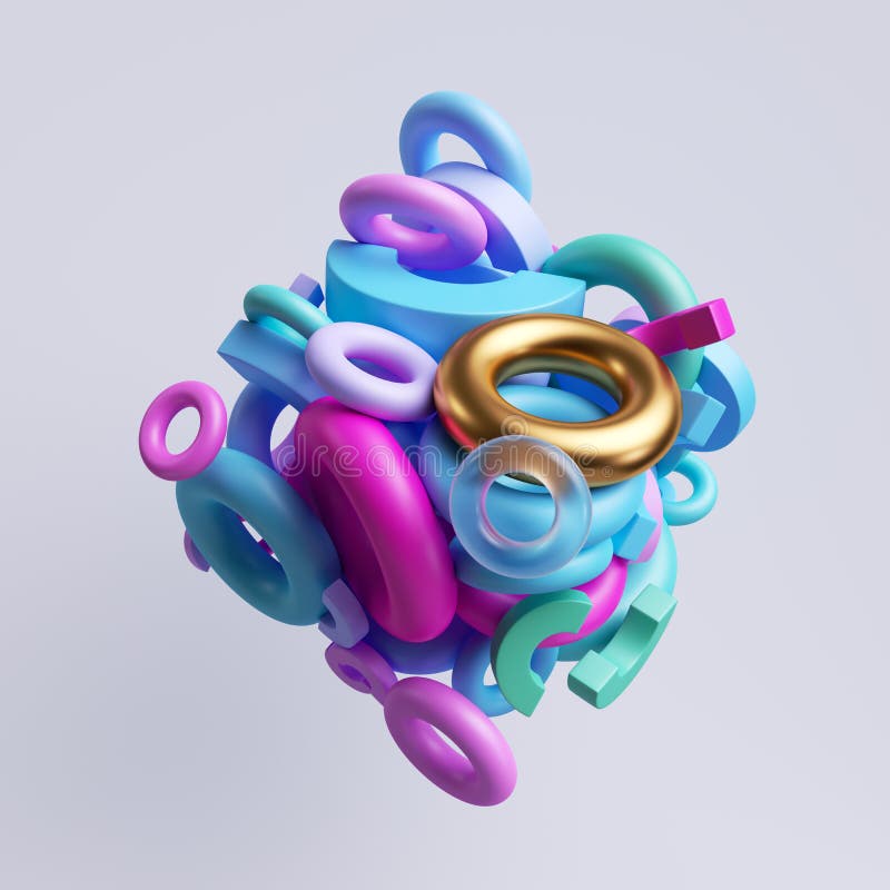 Pile Geometric Shapes Stock Illustrations – 854 Pile Geometric Shapes ...