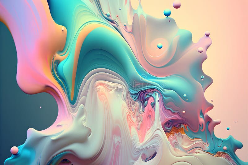 3d Render, Abstract Background with Blue, Pink and Yellow Paint ... 3d Render, Abstract Background with Blue, Pink and Yellow Paint ...