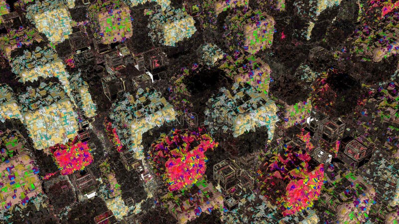 3d Render Abstract Background. Geometry Shapes that Goes Up and Down ...