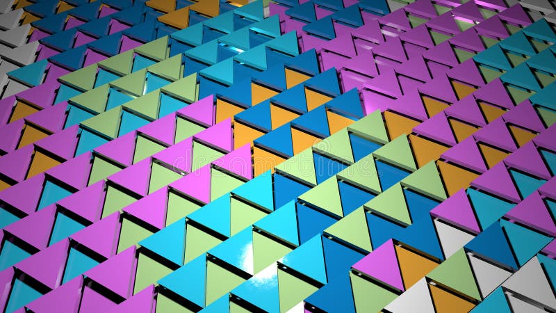 3d Render Abstract Background. Triangle Form Stock Illustration ...