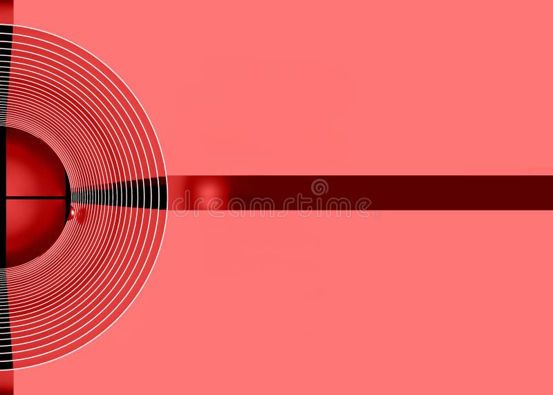 3d Render Abstract Background Illustration. Red Arches of a Semi Stock ...