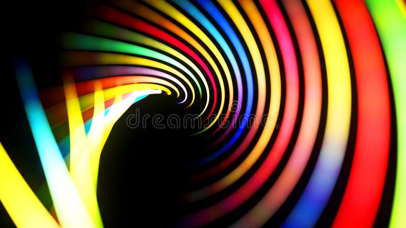 3d Render. Abstract Background with Multicolor Light Streaks, Light and ...