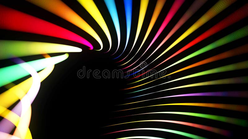 3d Render. Abstract Background with Multicolor Light Streaks, Light and ...