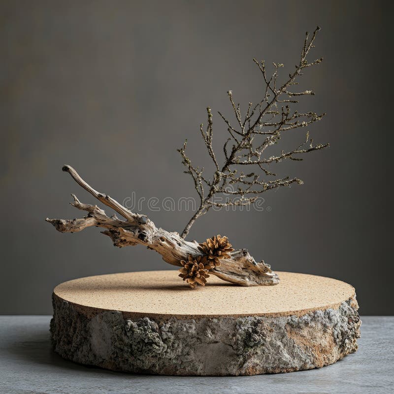 3d Render, Abstract Background with Podium for Product Presentation ...