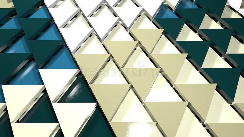 3d Render Abstract Background. Triangle Form Stock Illustration ...