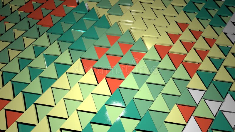 3d Render Abstract Background. Triangle Form Stock Illustration ...