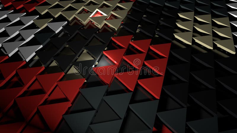 3d Render Abstract Background. Triangle Form Stock Illustration ...