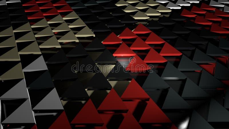 3d Render Abstract Background. Triangle Form Stock Illustration ...
