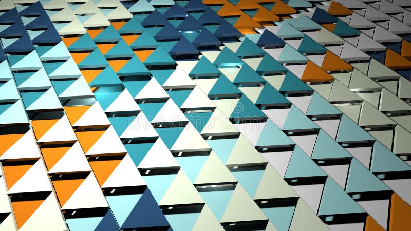3d Render Abstract Background. Triangle Form Stock Illustration ...