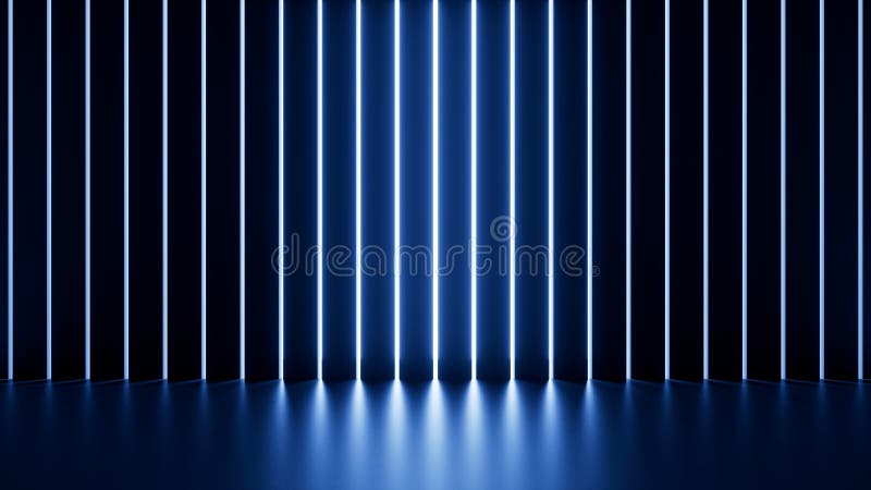 3d Render, Abstract Background. Vertical Blinds, Light Slots Stock ...