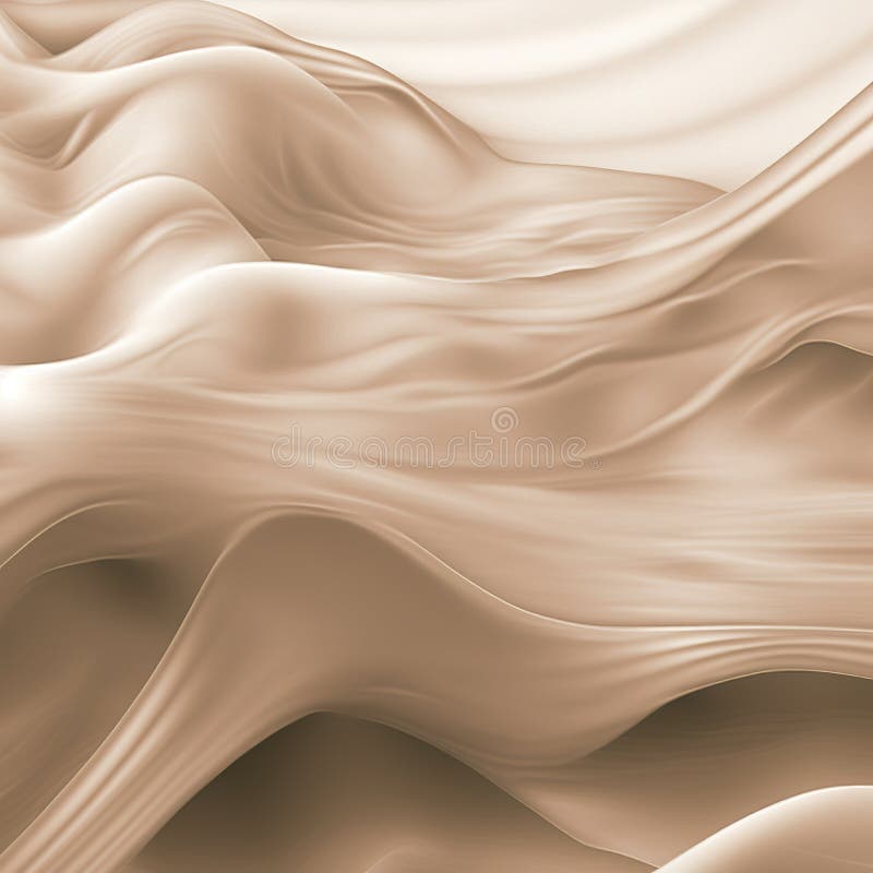 3d Render, Abstract Beige Background with Delicate Vintage Waving Veil ...