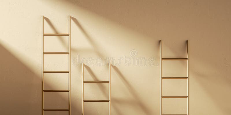 3d Render. Abstract Beige Background Stock Illustration - Illustration ...