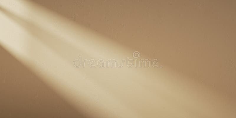 3d Render, Abstract Beige Background. Sunlight Rays Shining on the ...