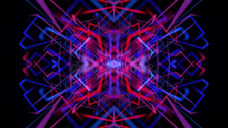 3d Render. Abstract Bg with Pattern of Glow Blue Red Lines. Abstract ...