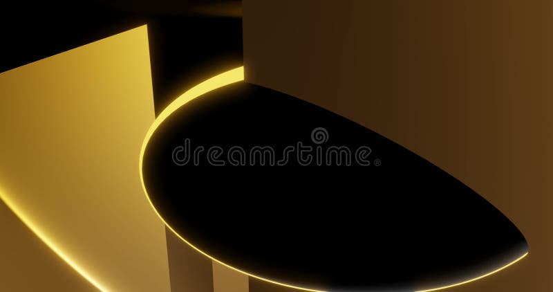 Render with Abstract Black and Gold Composition Stock Video - Video of ...