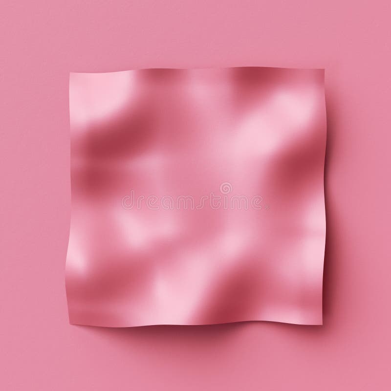 3d Render. Abstract Creative Background with Crumpled Square Sheet of ...