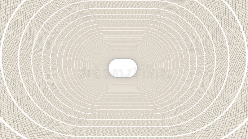 3d Render of Abstract Ellipse Shape Stock Illustration - Illustration ...