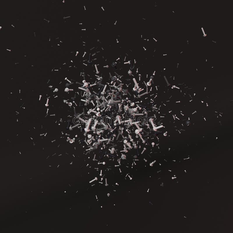 Abstract Exploding Bolts Background Stock Illustration - Illustration ...