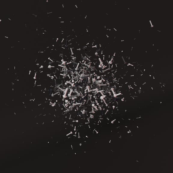 Abstract Exploding Bolts Background Stock Illustration - Illustration ...