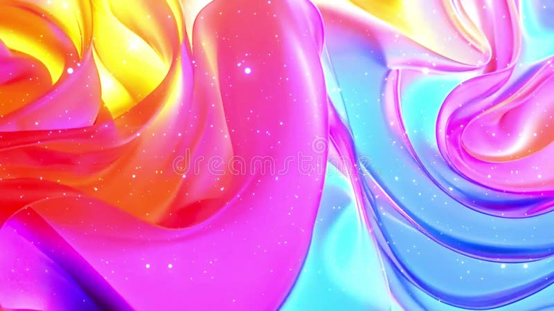 3D Render Abstract Fluid Shapes Animation Stock Footage - Video of ...