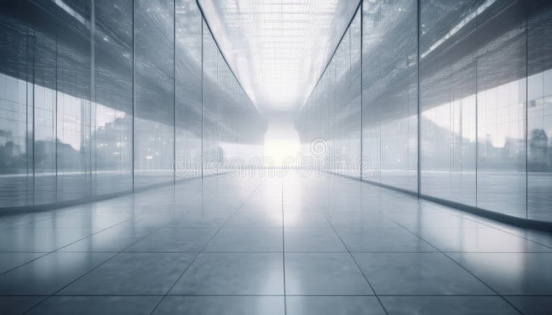 3d Rendering of an Abstract Futuristic Glass Architecture Stock ...