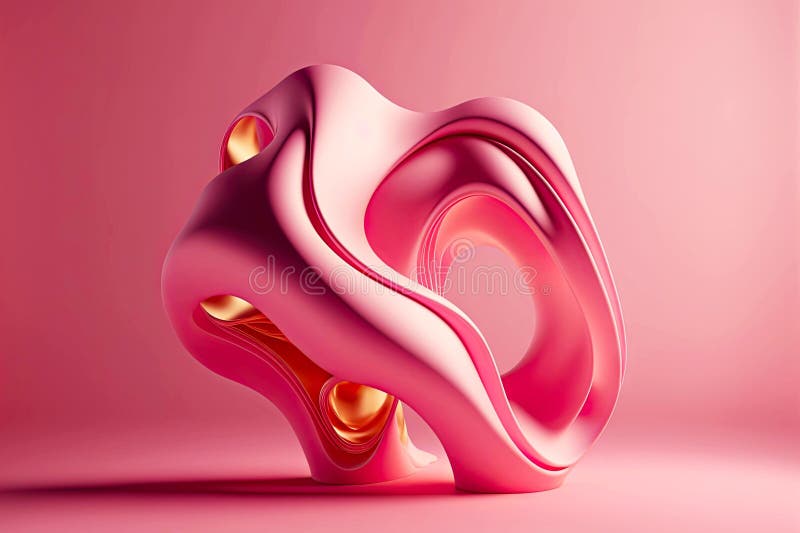 3D Render Abstract Geometric Background in Form of Three-dimensional ...