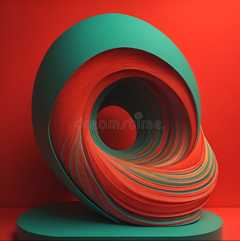 3d Render of Abstract Geometric Forms. Minimal Background Design Stock ...