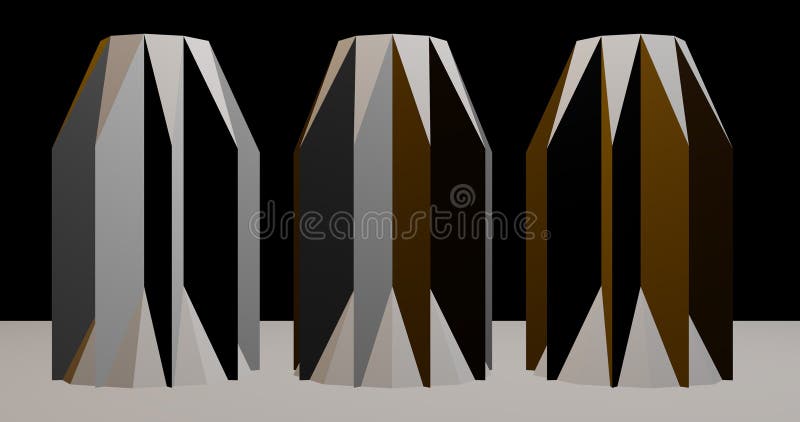Render with Abstract Geometric Mechanical Background Stock Illustration ...
