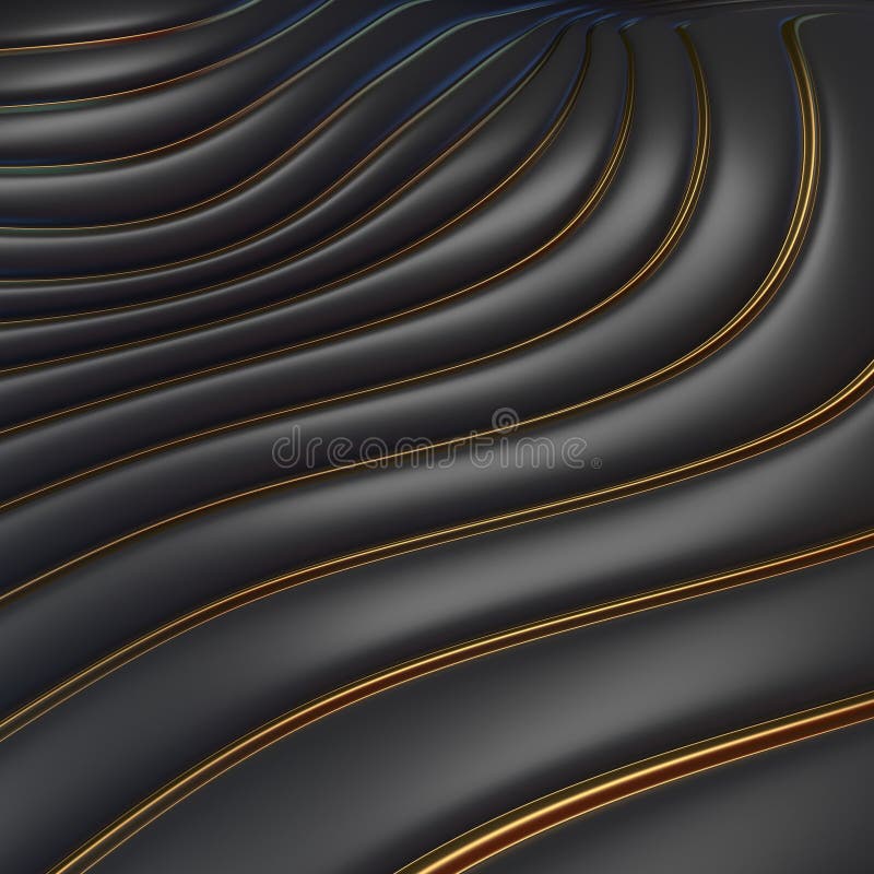 Geometric Wavy Curves Circle Motion Logo Vector Stock Vector ...