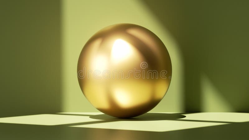 3d Render, Abstract Green Background with Shadow and Bright Sunlight ...