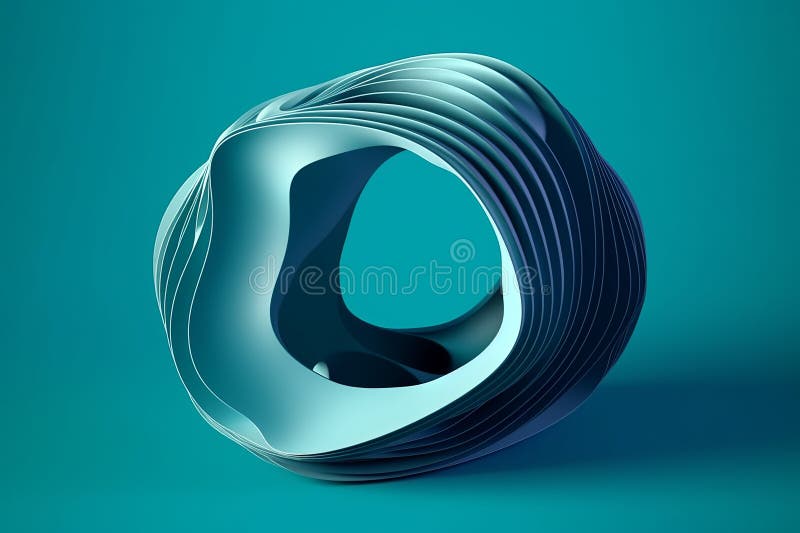 Abstract Layered Textured on White Background Generative AI. Stock ...