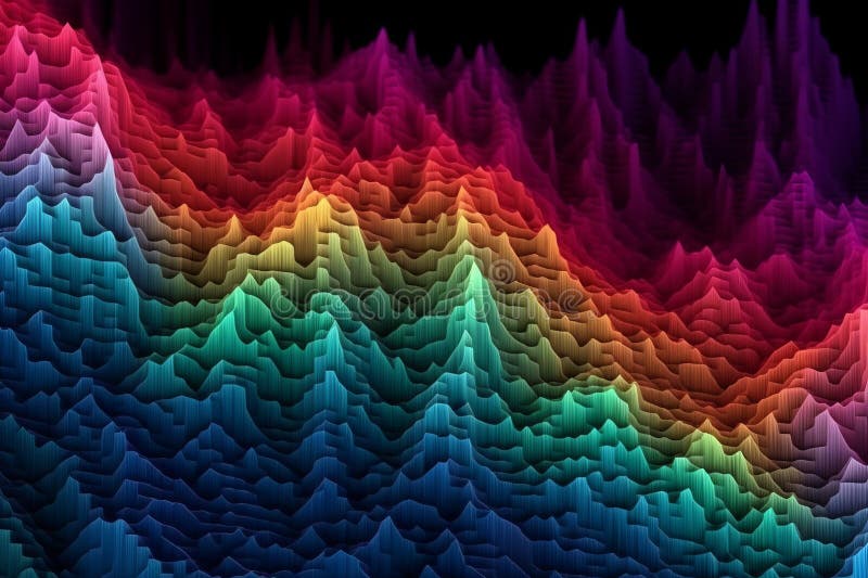 3D Render, Abstract Multicolor Spectrum Background AI Generated Stock ...