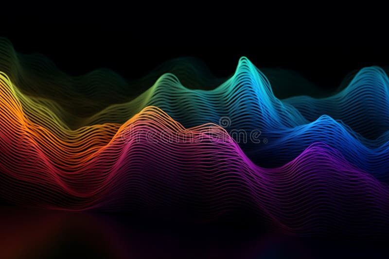 3D Render, Abstract Multicolor Spectrum Background AI Generated Stock ...