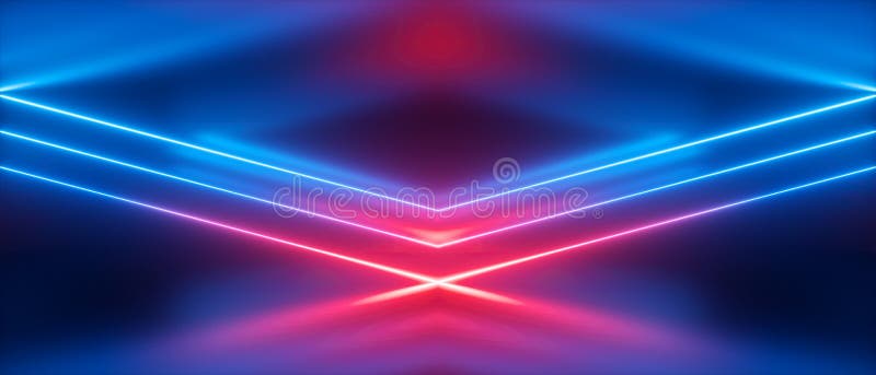 3d Render, Abstract Neon Background. Ultraviolet Spectrum Stock ...