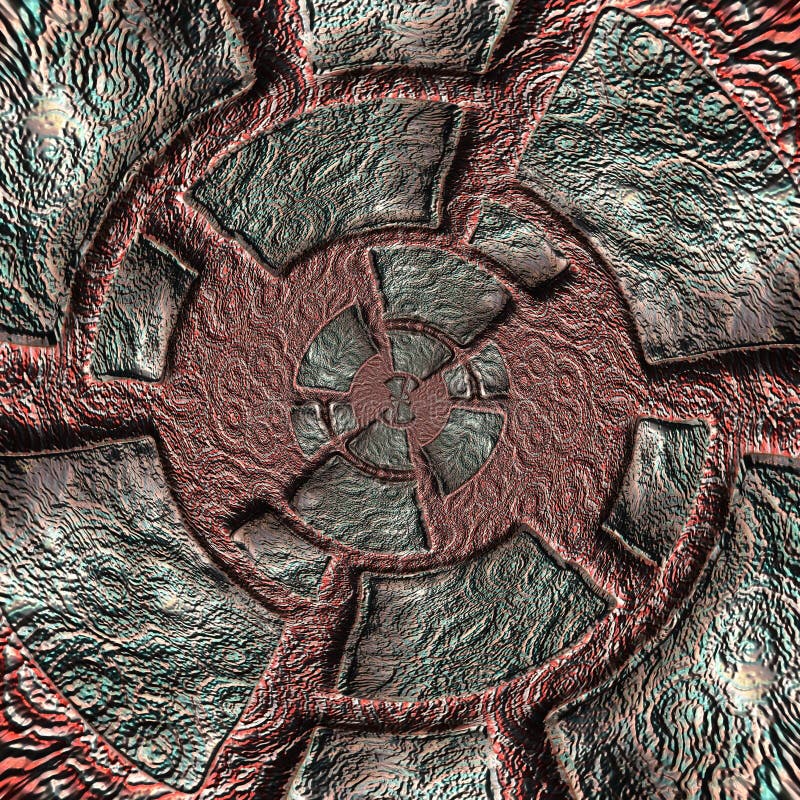 3D Render of Abstract Object Tile Stock Illustration - Illustration of ...